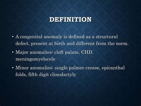 Approach To A Newborn With Multiple Congenital Anomaly Pptx