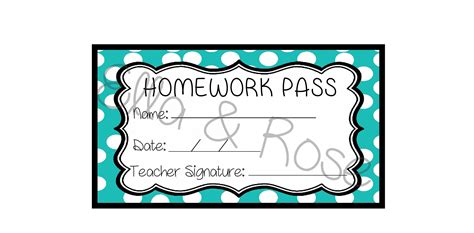 Homework Pass Clipart Homework Pass Clipart