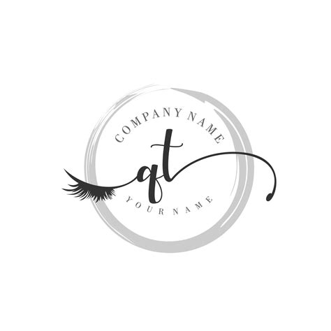 Initial QT Logo Handwriting Beauty Salon Fashion Modern Luxury Monogram 19028969 Vector Art At