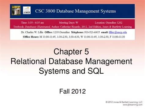 Ppt Chapter 5 Relational Database Management Systems And Sql