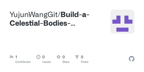 Github Yujunwanggitbuild A Celestial Bodies Database