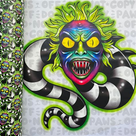 Beetle Worm Green Transfers Collierey Craft