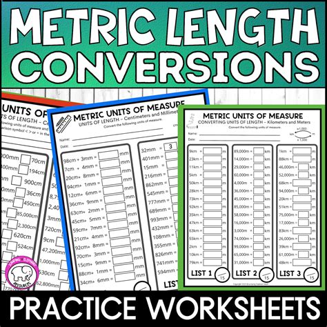 Metric System Chart