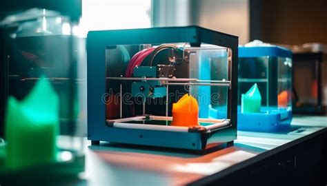 Scientist Working With Robotic Arm In Automated Manufacturing Laboratory Generated By Ai Stock