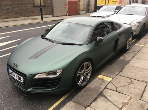 Audi R8 Green Matt Sports Car