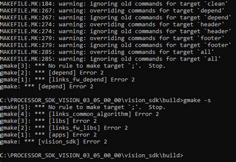 Compilertda3xevm Unable To Build Sdk Vision For Tda3x Platform Processors Forum