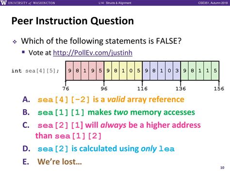 Structs And Alignment Cse 351 Autumn Ppt Download