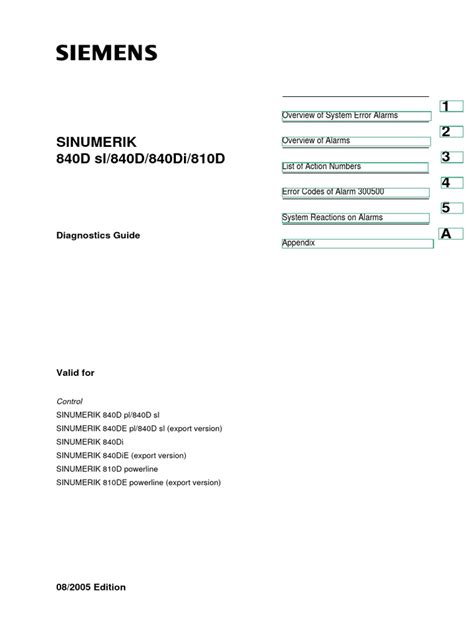 Sinumerik 840d Sl Series Pdf Programmable Logic Controller Documentation