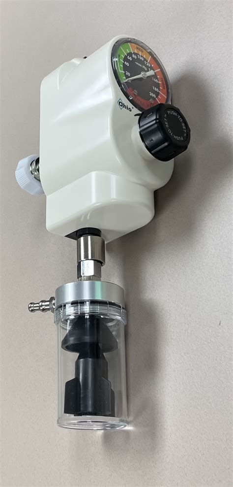 Ohio Medical Push To Set 3 Mode Continuous Suction Regulator With