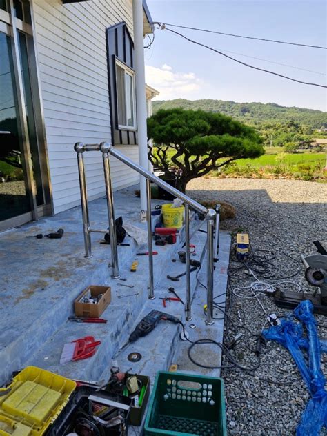 충남 공주 세종 난간대 스테인레스 계단 손잡이 핸드레일 공사업체 후기 네이버 블로그