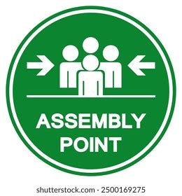 Assembly Point Symbol Sign Vector Illustration Stock Vector Royalty