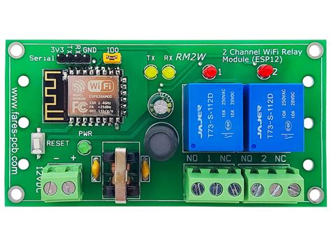 Channel Wireless Relay Module ESP F RM W Fares PCB