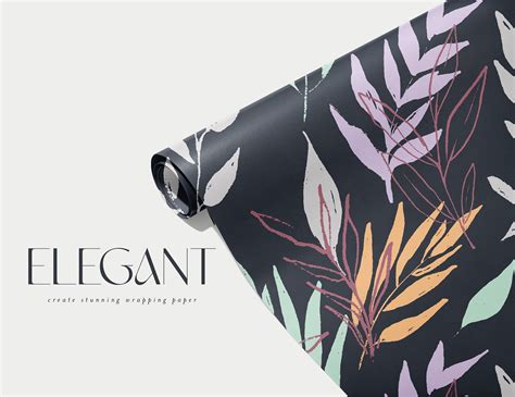 Seamless Patterns Illustrations Inked Florals Design Cuts
