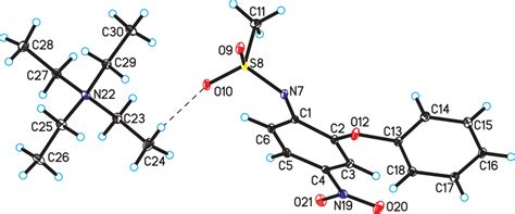 Crystal Structure Of Title Compound With The Atom Labeling Scheme Download Scientific Diagram