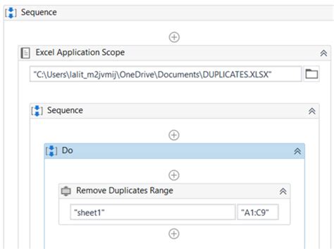 how to remove the duplicate rows in excel using uipath rpazone