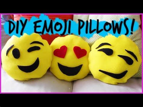 Easy Diy No Sew Emoji Pillows Diywithpxb Easy Diy Crafts Emoji