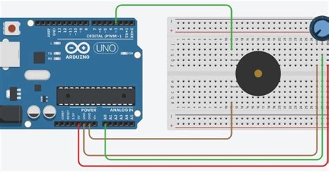 Lesson 10 Piezo Buzzer Controlled With Potentiometer