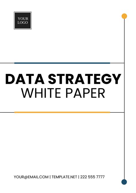 Free Data Strategy White Paper Template To Edit Online