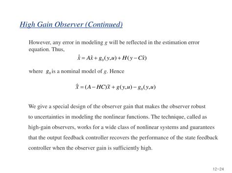 Ppt High Gain Observer Powerpoint Presentation Free Download Id