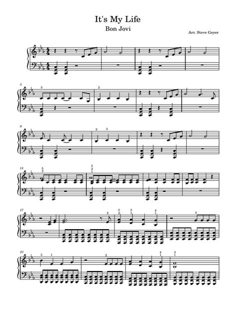 Its My Life Bon Jovi Pdf European Music Music Videos