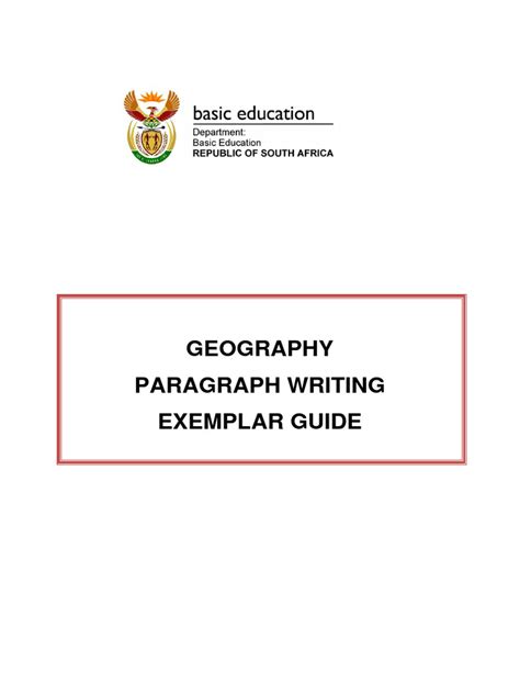Geography Paragraph Writing Guide Pdf Agriculture Erosion