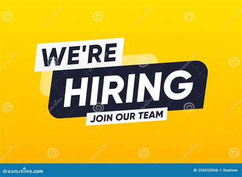 We Are Hiring Join Our Team Speech Bubbles Banner Vector Design