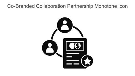 Co Branded Collaboration Partnership Monotone Icon In Powerpoint Pptx