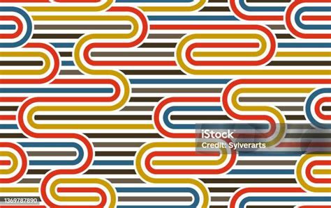 트위스트 라인 벡터 선형 타일링 배경 스트라이프 직조 광학 미로 트위스트 스트라이프가있는 매끄러운 패턴 곡선에 대한 스톡 벡터 아트 및 기타 이미지 Istock