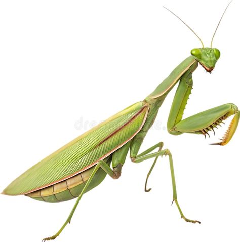 Giant Shield Mantis Rendered With Elegant Symmetry And Detail Stock Image Illustration Of