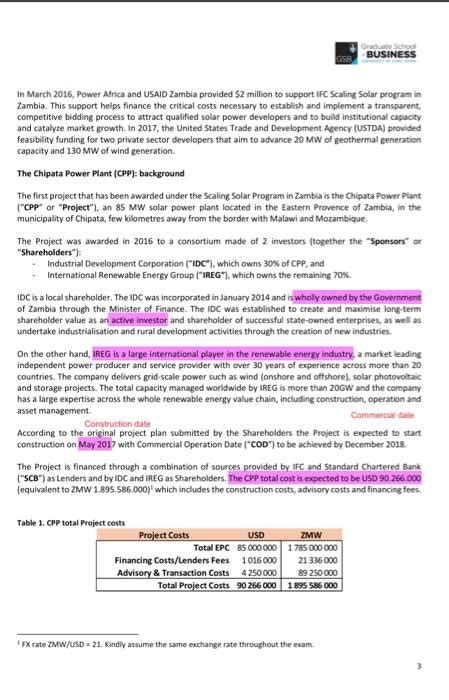 Section A The Scaling Solar Program The World Bank