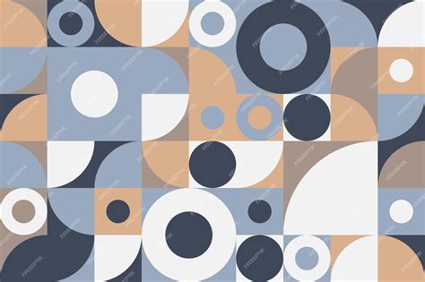 Premium Vector Abstract Geometric Flat Mosaic Tileable Pattern With