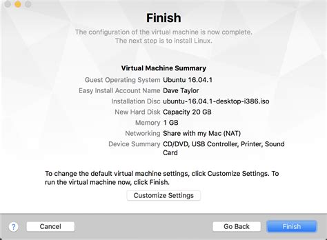 how do i install ubuntu linux in vmware fusion