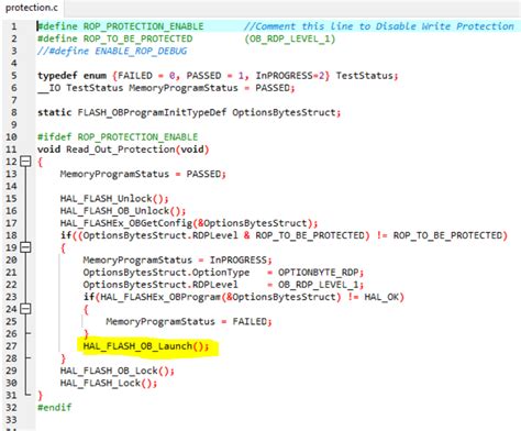 Solved How To Modify Default Option Bytes In To Stm32 Uc Stmicroelectronics Community