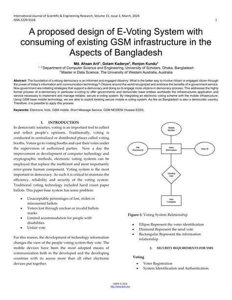 Pdf A Proposed Design Of E Voting System With Consuming Of Existing Gsm Infrastructure In The