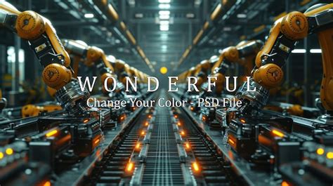 Industrial Automation Robots And Manufacturing Premium Ai Generated Psd