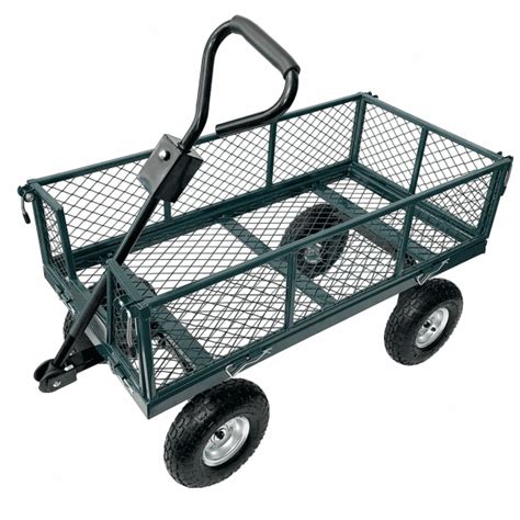 Small Steel Mesh Garden Wagon With Foam Wheels Tdi Brands