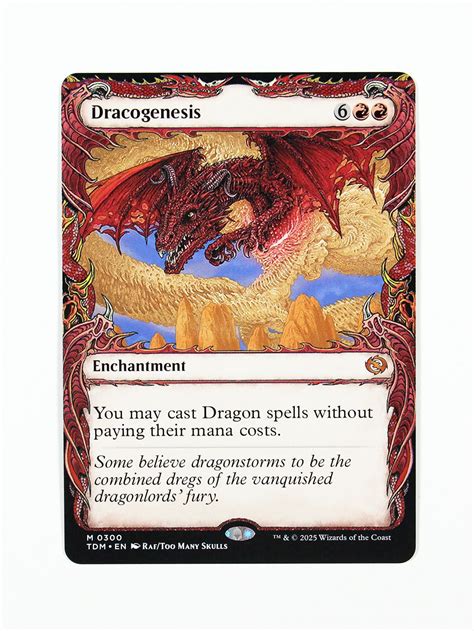 Dracogenesis 300 Holo From Tarkir Dragonstorm Tdm Mtg Proxy Magic Cardplus