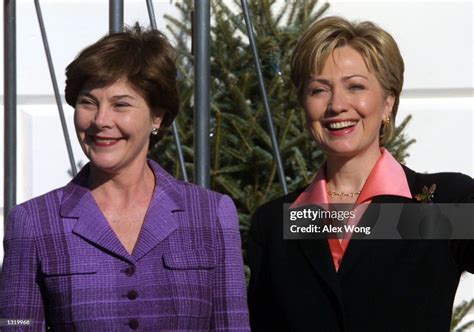 Laura Bush Wife Of The President Elect George W Bush Poses For
