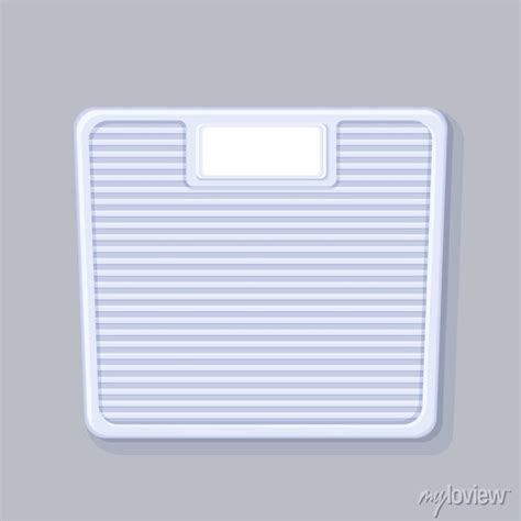 Bathroom Scales Template Floor Top Mounted White Scales With Wall