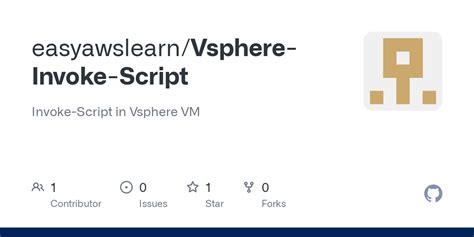 GitHub Easyawslearn Vsphere Invoke Script Invoke Script In Vsphere VM