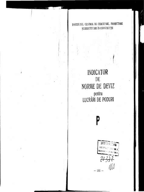 Indicator Norme Deviz 1981 P Poduri Pdf