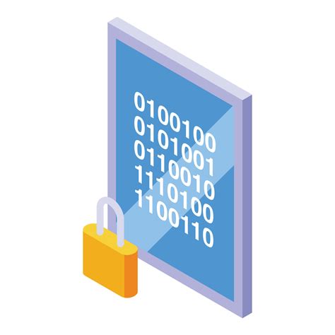 Tablet Cipher Icon Isometric Style 15872712 Vector Art At Vecteezy
