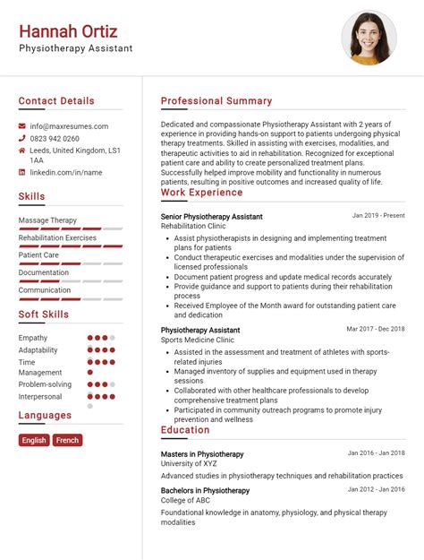 7 Best Physiotherapy Assistant Resume Examples For 2026