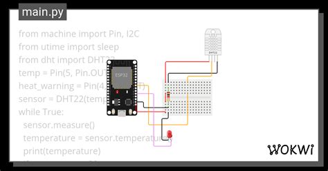 Temperature Sensor Wokwi Esp32 Stm32 Arduino Simulator