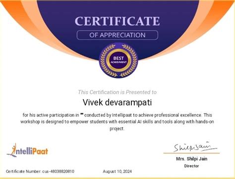 Vivek Devarampati On Linkedin Generativeai Intellipath Aiworkshop