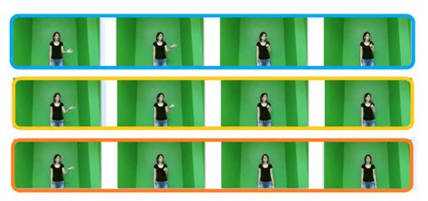Example Selected Keyframes Using 3 Keyframe Detection Methods The