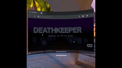 Deathkeeper 13kb Javascript Webxr Vr Game For Js13kgames Youtube
