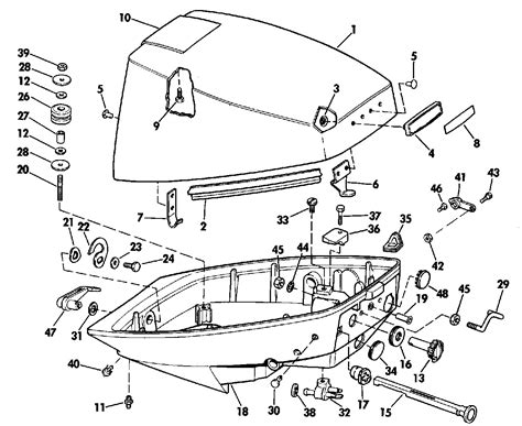 Evinrude Outboard Parts By Hp 15 E15elccs 1988 Engine Cover