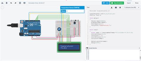 Lcd And Tmp36 Aim To Display The Temperature Sensor By Shamitha S