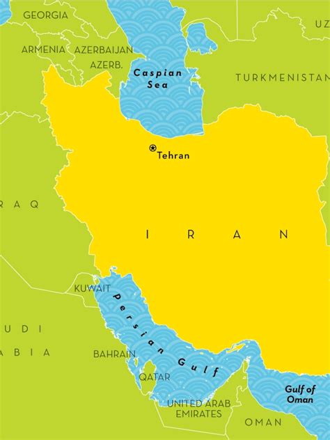 Map Of Persian Gulf And Surrounding Countries